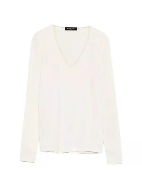 Fabiana Filippi V-neck Jersey Top