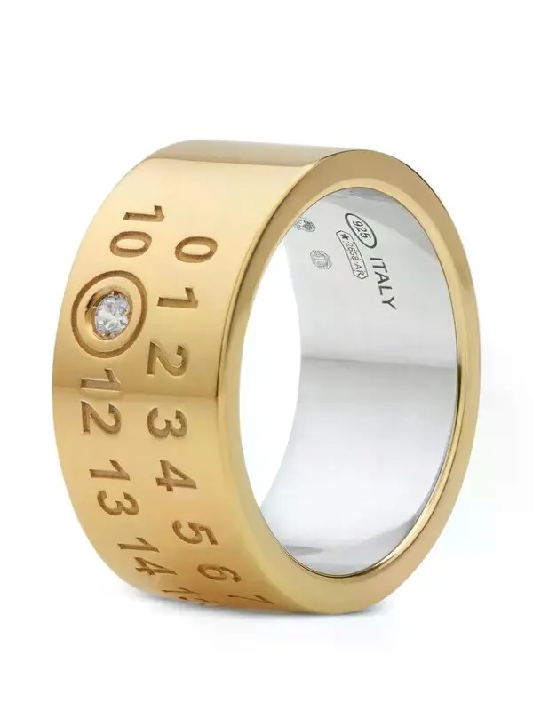 MAISON MARGIELA Numerical Diamond Ring - Gold