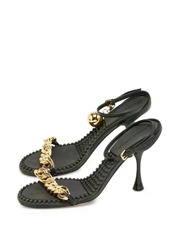 Bottega Veneta Chain-embellishment Sandals - Black