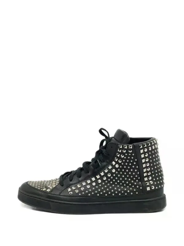Gucci Studded Leather High-top Sneakers