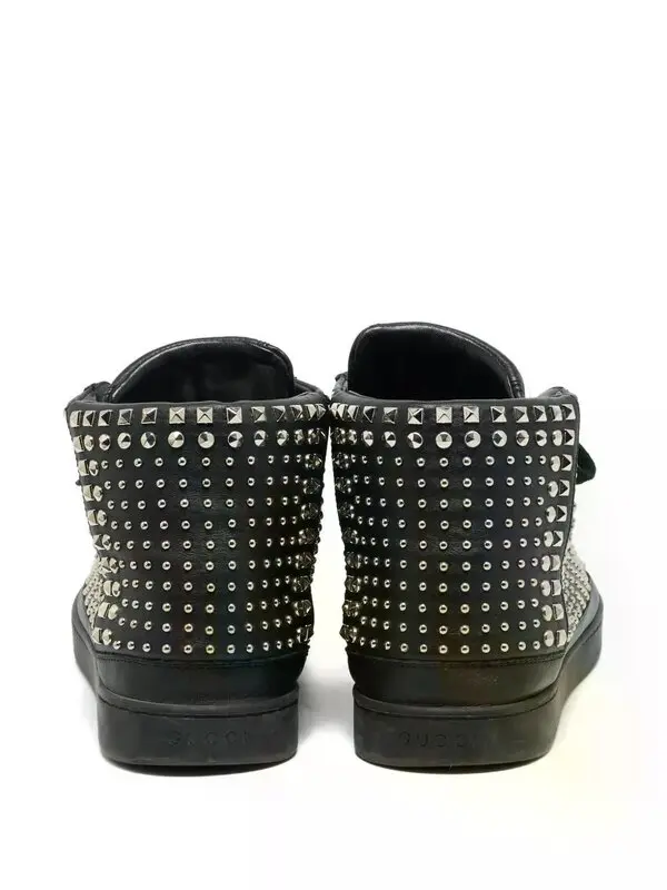Gucci Studded Leather High-top Sneakers