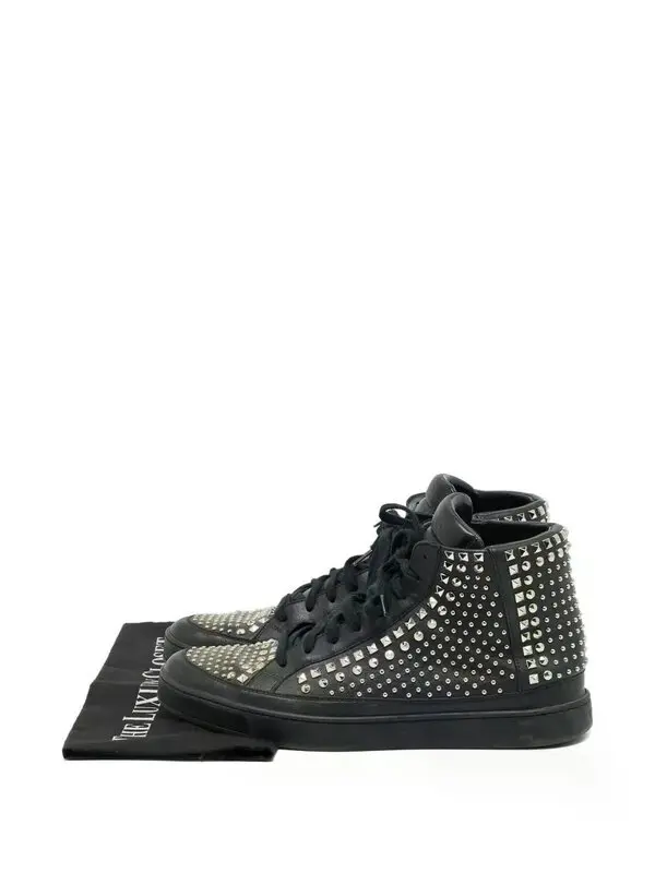 Gucci Studded Leather High-top Sneakers