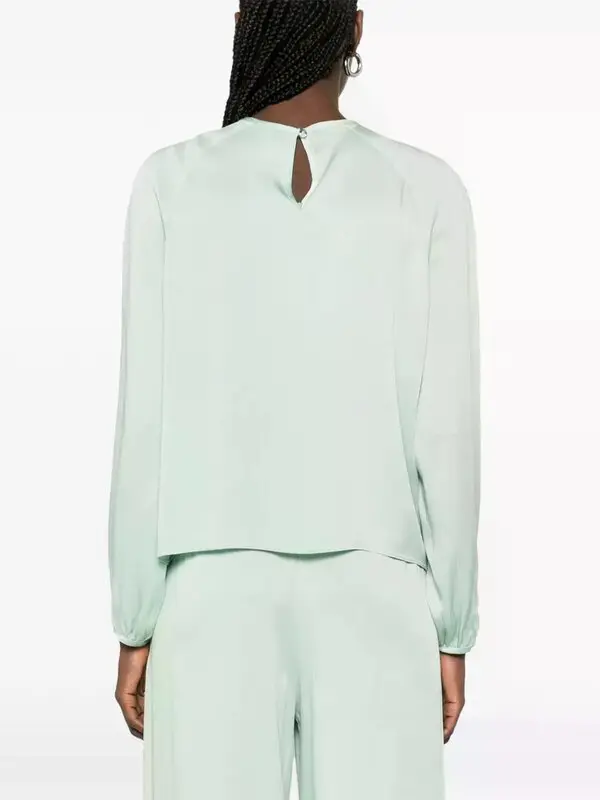 Fabiana Filippi Gathered Long Sleeve Blouse