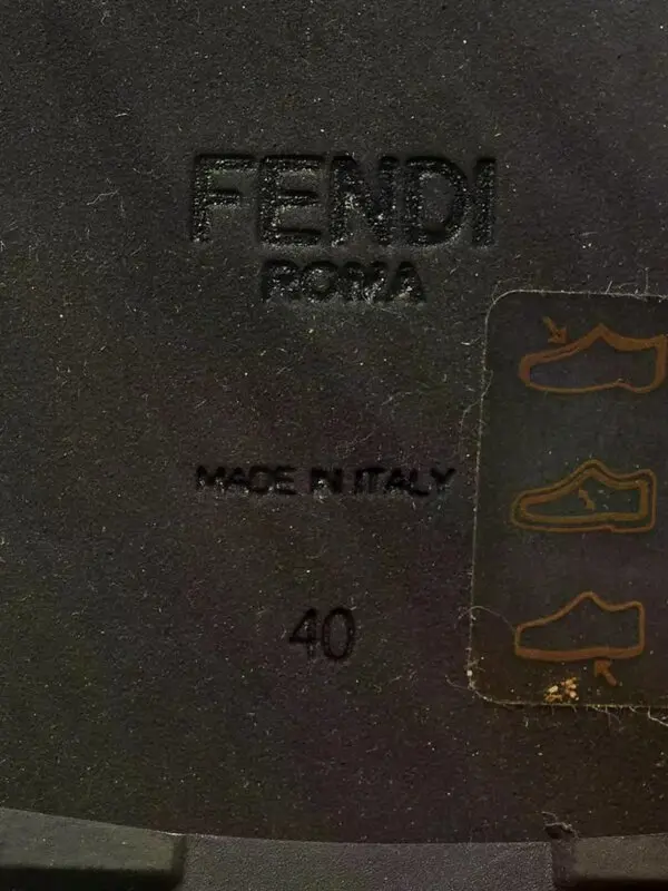 Fendi Zucca Leather Over-the-knee Boots