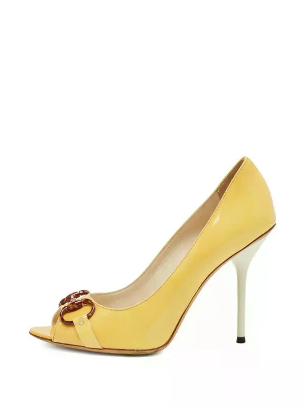 Gucci Jolene Horsebit Leather Pumps