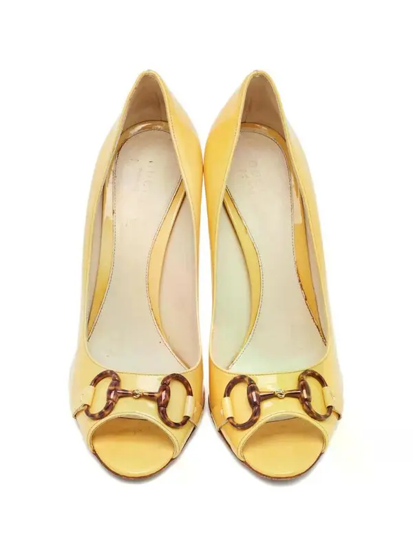 Gucci Jolene Horsebit Leather Pumps