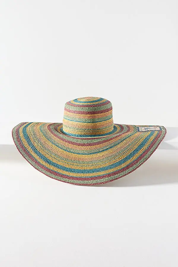ALEMAIS Floppy Raffia Hat - Multi