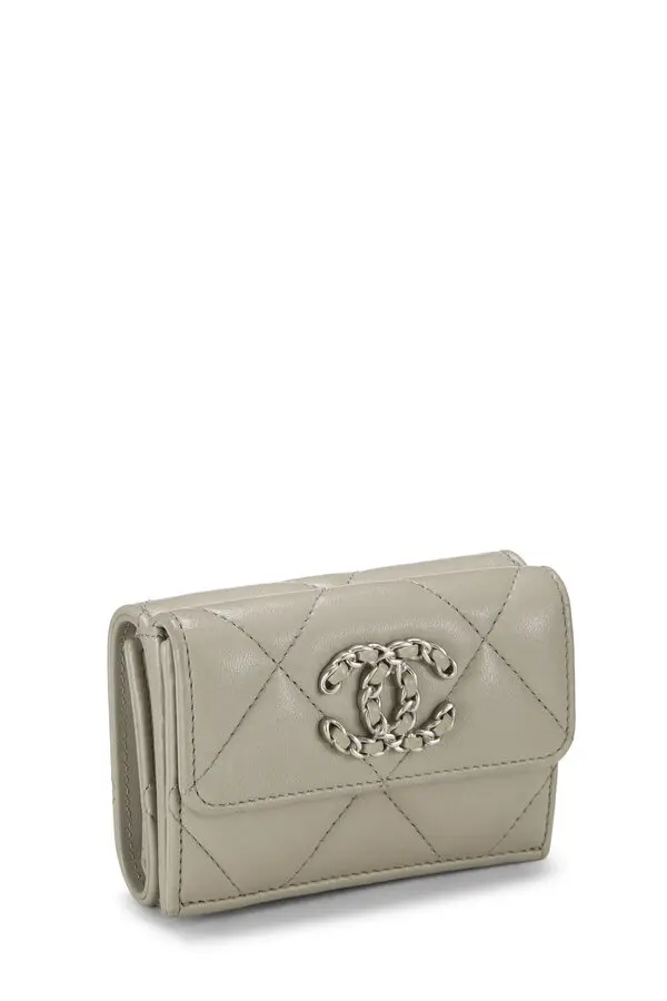 Chanel Quilted Lambskin 19 Compact Wallet