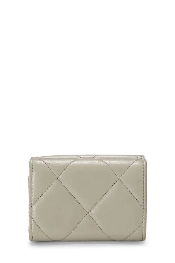 Chanel Quilted Lambskin 19 Compact Wallet