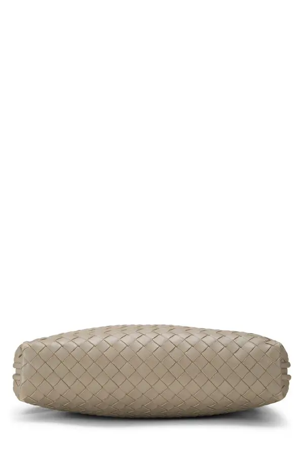 Bottega Veneta Intrecciato Leather Nodini Crossbody Bag - Grey