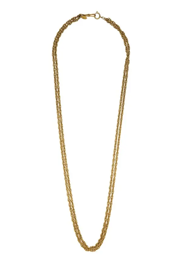 Chanel Vintage Double Strand Necklace - Gold