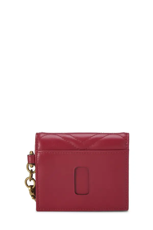Gucci Gg Marmont Card Case - Red