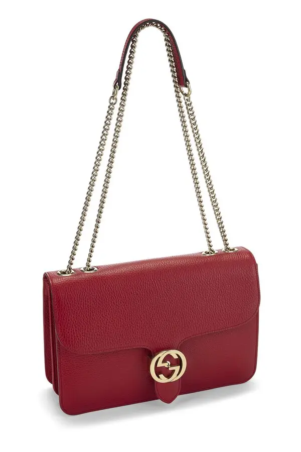 Gucci Leather Interlocking Crossbody