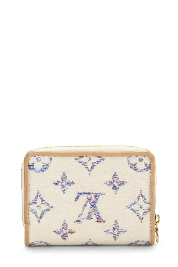 LOUIS VUITTON Beige & Multicolor Monogram Jacquard Lou Wallet