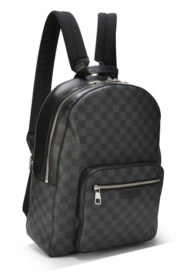 LOUIS VUITTON Damier Graphite Josh Backpack - Black