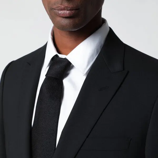 LARDINI Single-breasted Wool-blend Suit - Black
