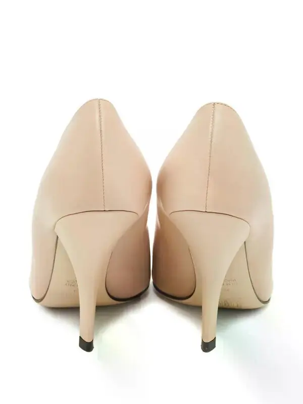 Fendi Leather Pointed Toe Stiletto Heel Pumps