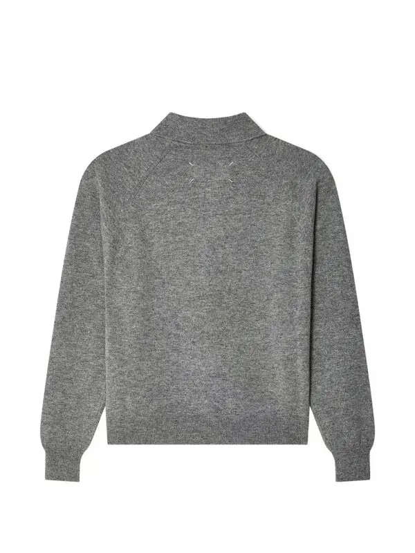 MAISON MARGIELA Knit Polo Shirt - Grey