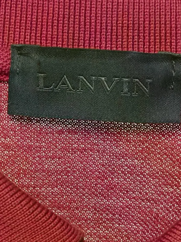 LANVIN Logo-patch Polo Shirt