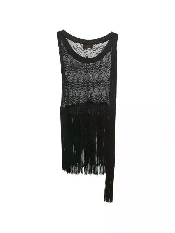 Missoni Fringed Knitted Top