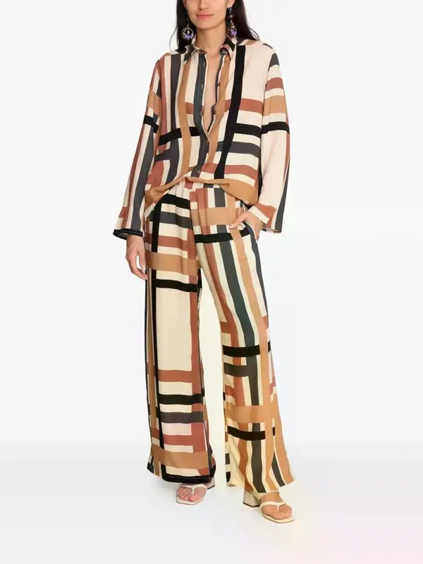 AMIR SLAMA Geometric Print Shirt