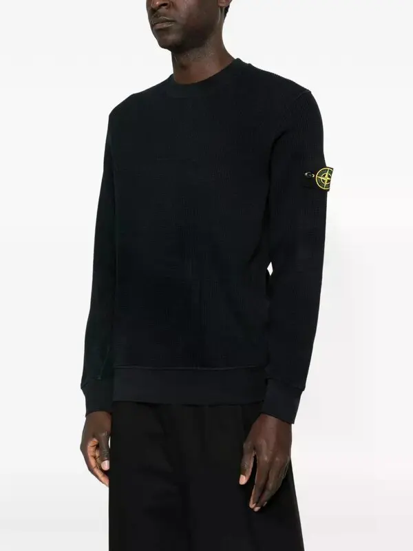Stone Island Logo-patch Sweatshirt - Black