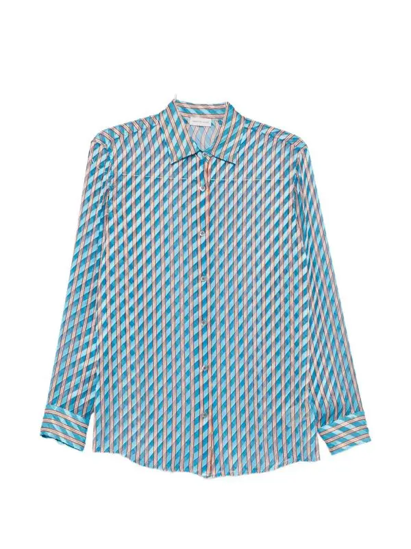 Dries Van Noten Clavelly Silk Blend Shirt