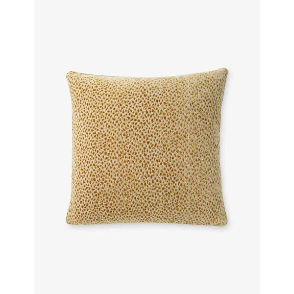 YVES DELORME Zenaide Abstract-pattern Woven Cushion Cover 45cm X 45cm - Beige
