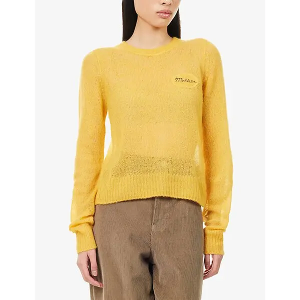 MOTHER Logo-embroidered Wool-blend Jumper