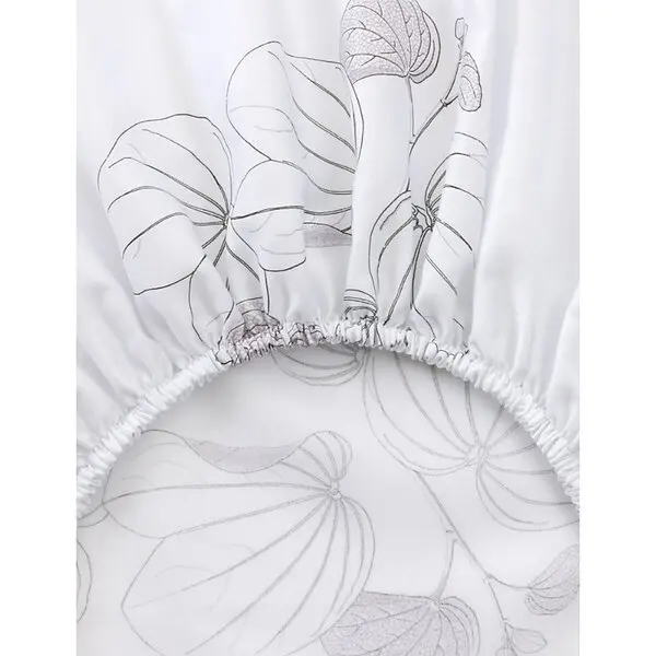 YVES DELORME Orchidee Cotton Fitted Sheet