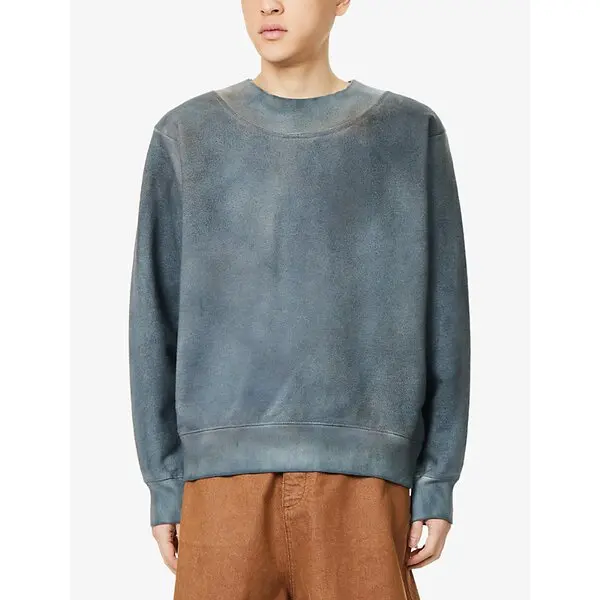 TRAPSTAR REDLINE Shrunken Crewneck Cotton Sweatshirt