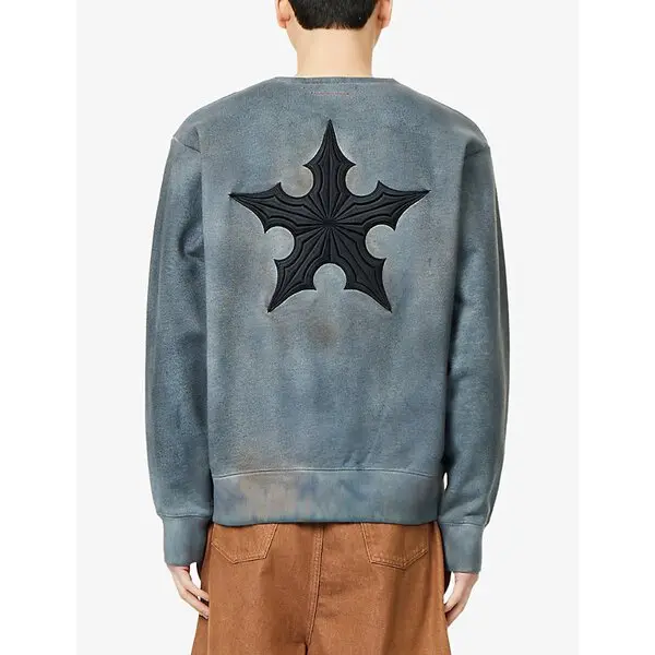 TRAPSTAR REDLINE Shrunken Crewneck Cotton Sweatshirt