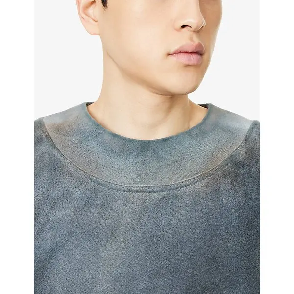 TRAPSTAR REDLINE Shrunken Crewneck Cotton Sweatshirt