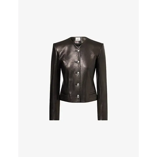 Khaite Nara Leather Tailored Jacket