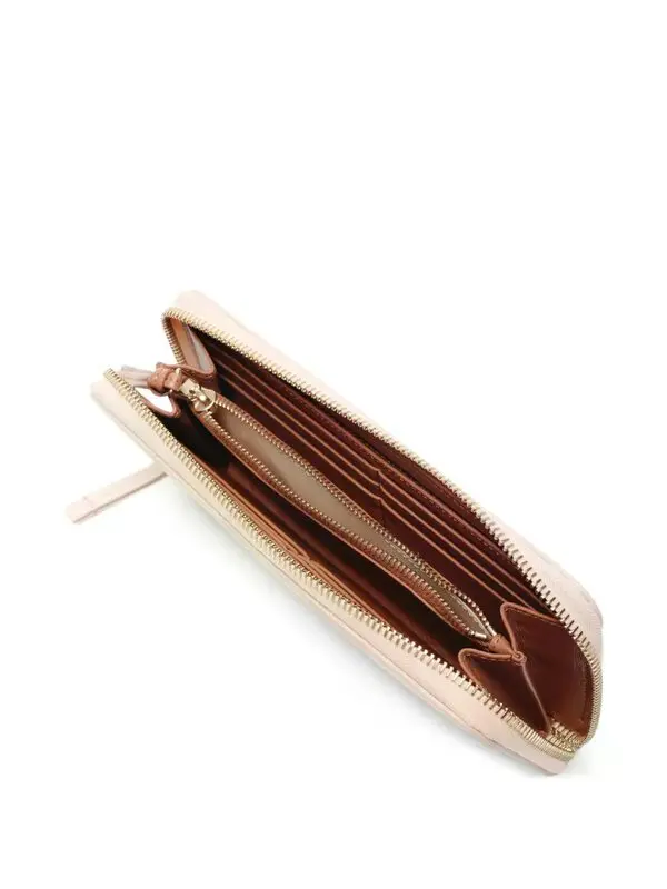 Chloé 2015-2025 Logo-embroidery Leather Wallet