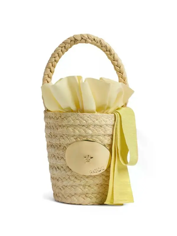 PATOU Braided-handle Bucket Bag
