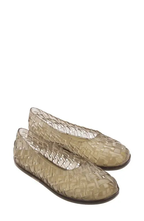 Melissa Possession Jelly Ballet Flats - Beige