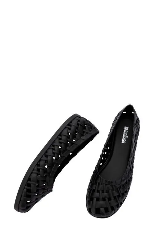 Melissa Possession Jelly Ballet Flats - Black