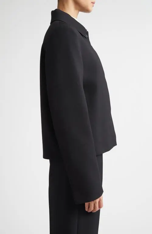 TOTEME Boxy Stretch Wool & Cotton Twill Jacket