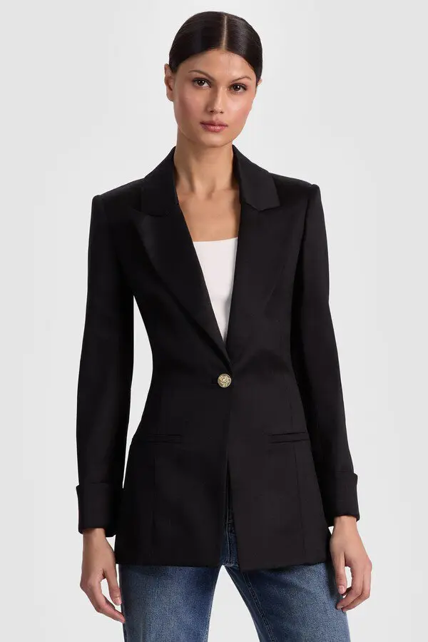 Alice + Olivia Burns Fitted Blazer