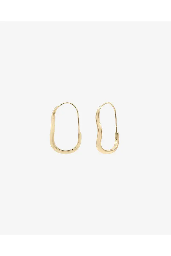 Splendid Shashi Mia Wave Hoop Earrings - Gold