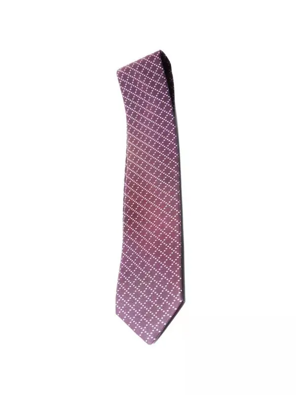 Hermès 2010s Polka Dot Tie - Purple