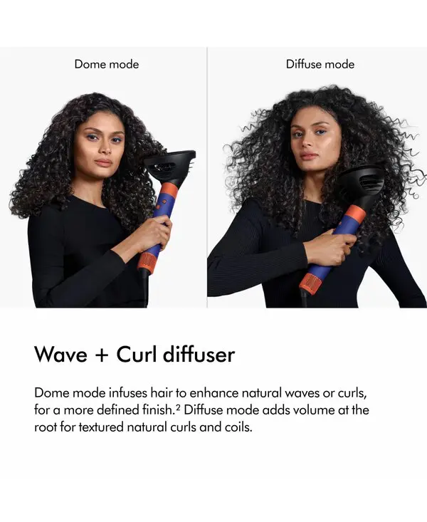 DYSON Wave+curl Diffuser Airwrap Attachment - Black