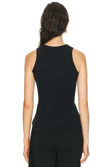 Coperni Ribbed Tank Top With Detachable Brooch