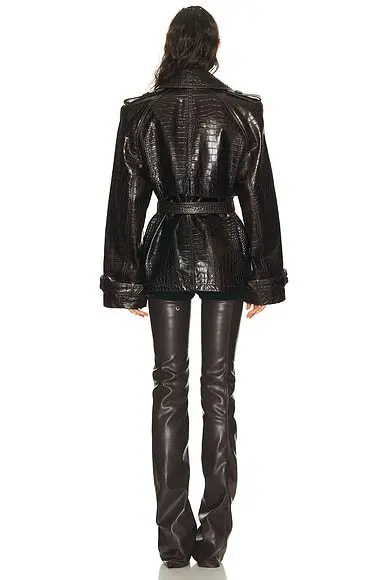 Attico Short Trench Cropped Jacket