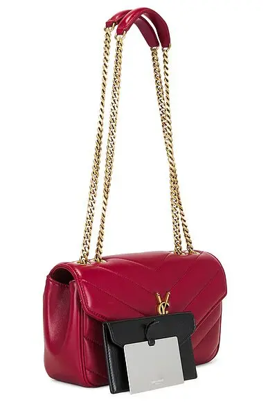 Saint Laurent Loulou Chain Bag - Deeply Red