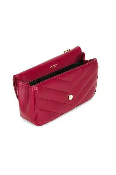 Saint Laurent Loulou Chain Bag - Deeply Red