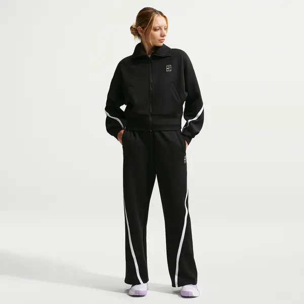 Nike Advantage Dri-fit Full-zip Tennis Jacket - Black