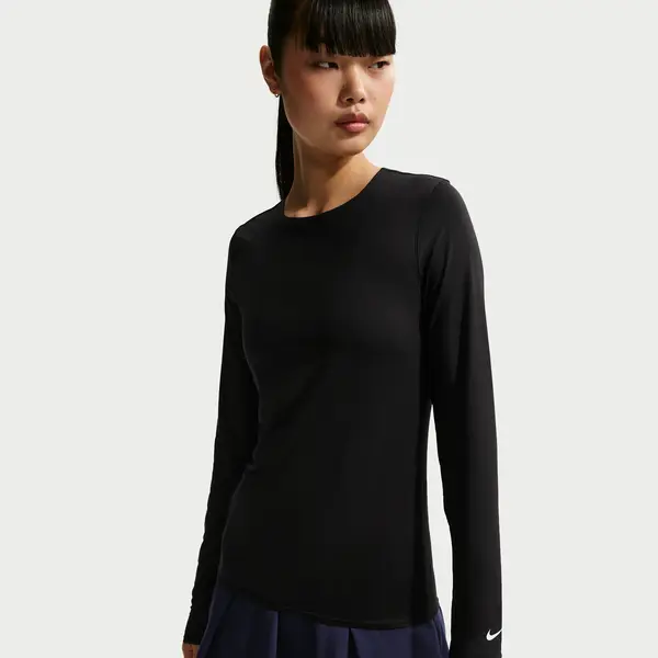 Nike Golf Club Dri-fit Uv Long-sleeve Golf Top - Black
