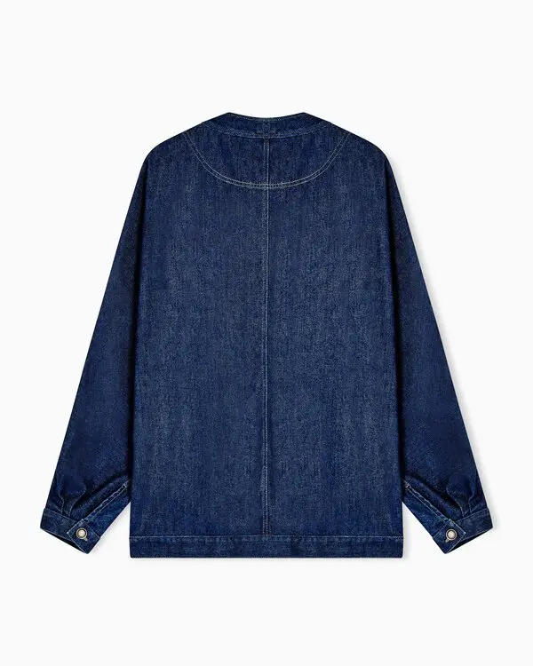 Giorgio Armani Stretch Cotton-denim Shirt Jacket